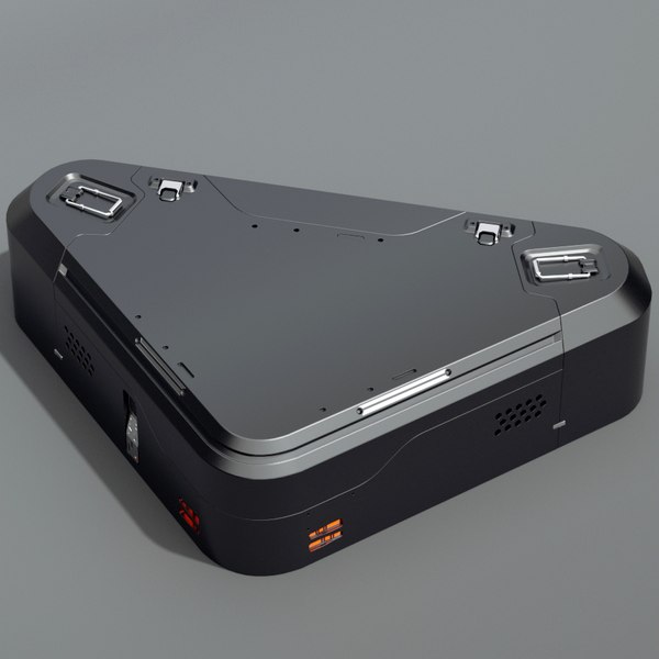 sci-fi boxes futuristic 3d model