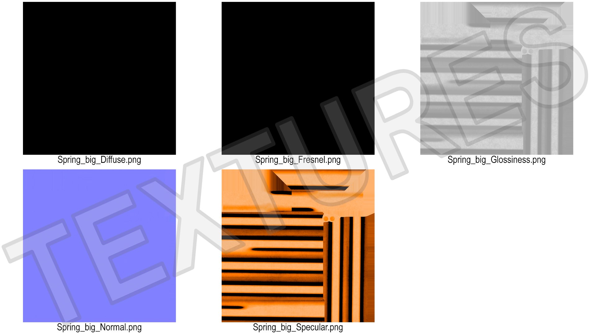 3D Thick Copper Spring Model - TurboSquid 2223962