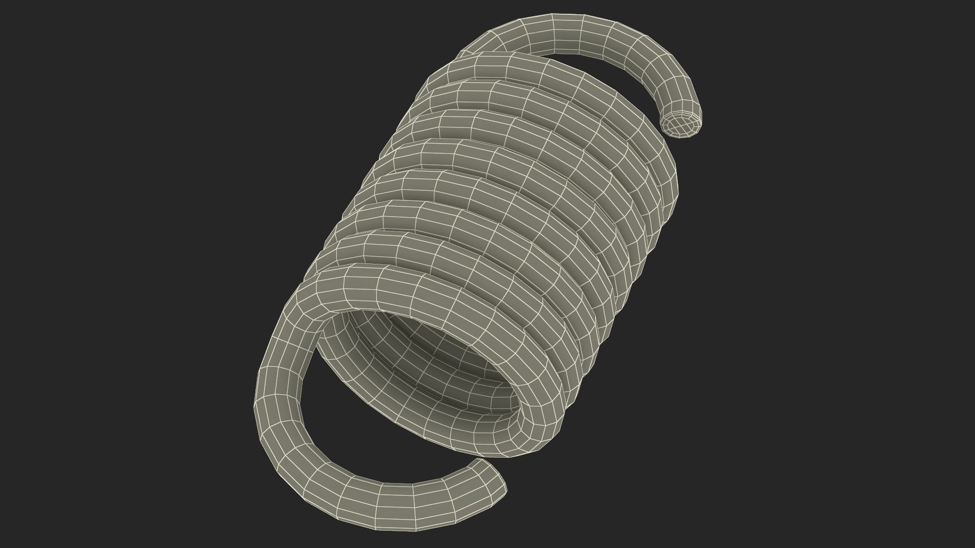 3D Thick Copper Spring Model - TurboSquid 2223962