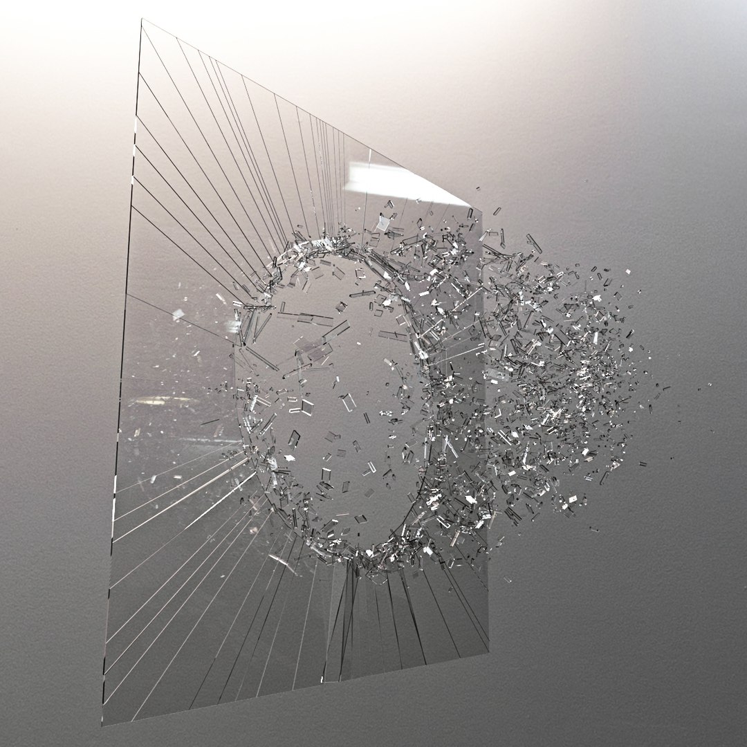 Broken Glass 3 3D Model - TurboSquid 1340966