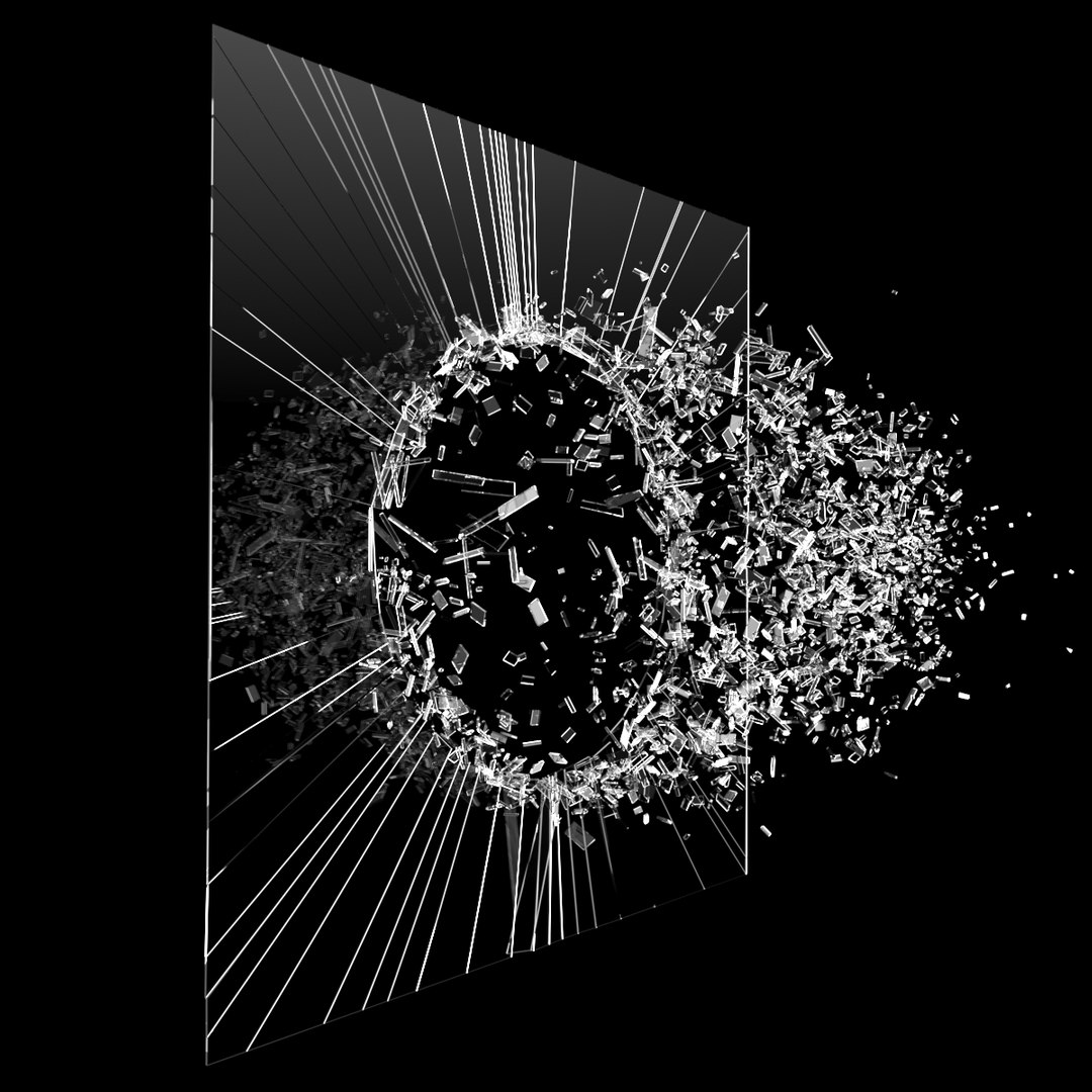 Broken Glass 3 3D Model - TurboSquid 1340966