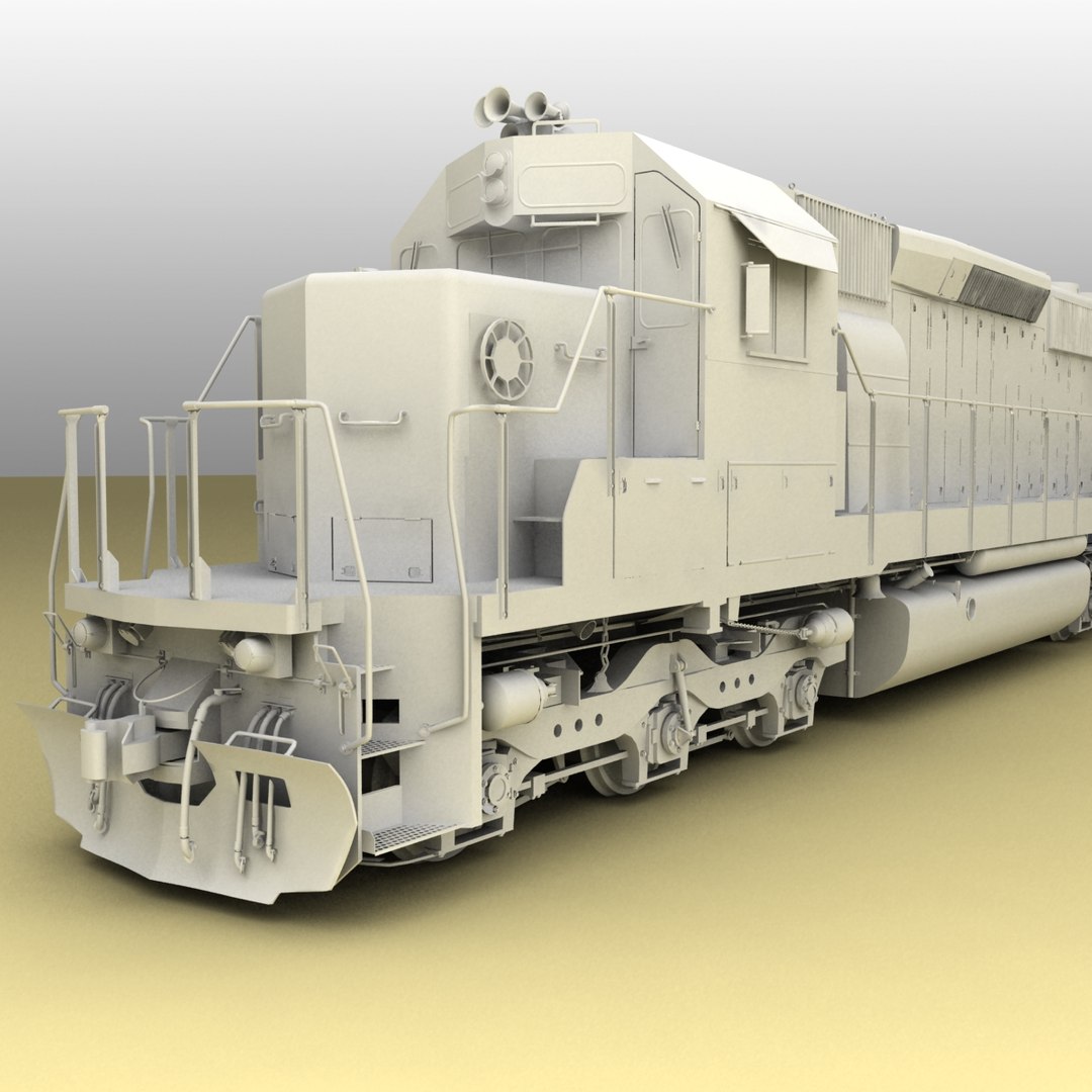 3ds Max Emd Sd40-2 Engines Csx