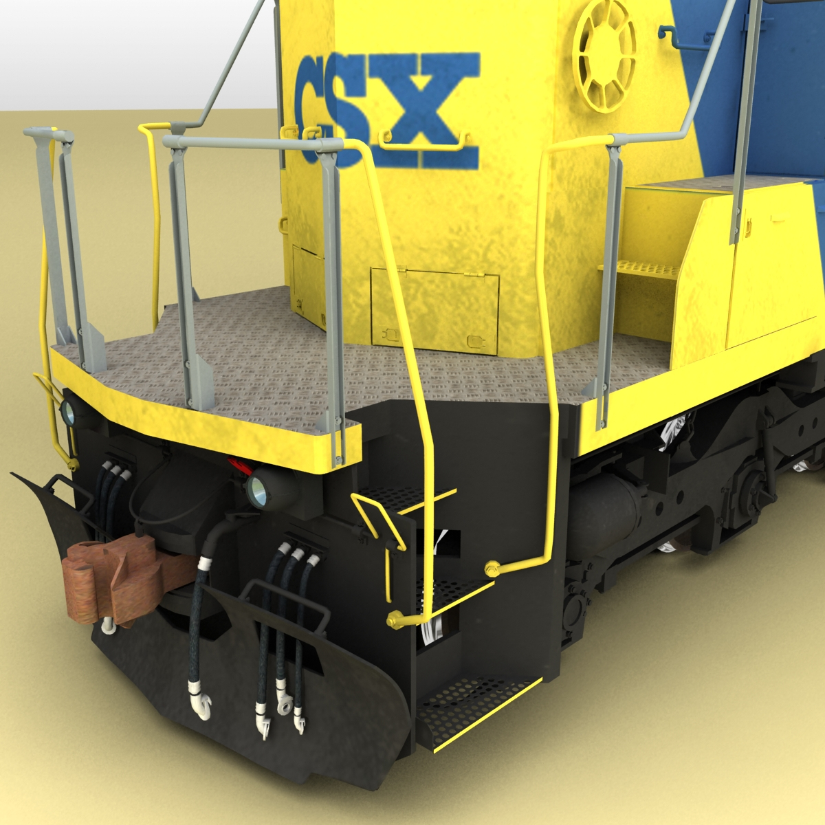 3ds max emd sd40-2 engines csx
