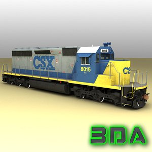 Diesel-Electric Locomotive 3D Models for Download | TurboSquid