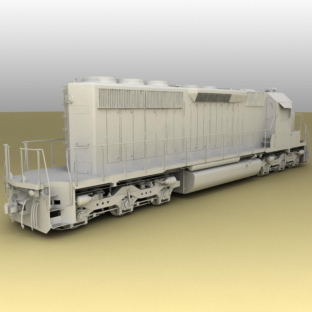 3ds Max Emd Sd40-2 Engines Csx