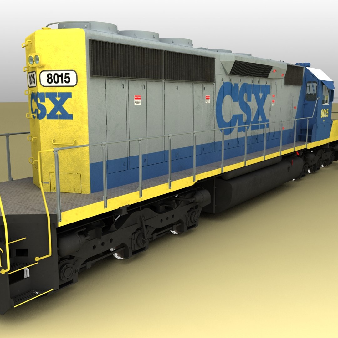 3ds Max Emd Sd40-2 Engines Csx