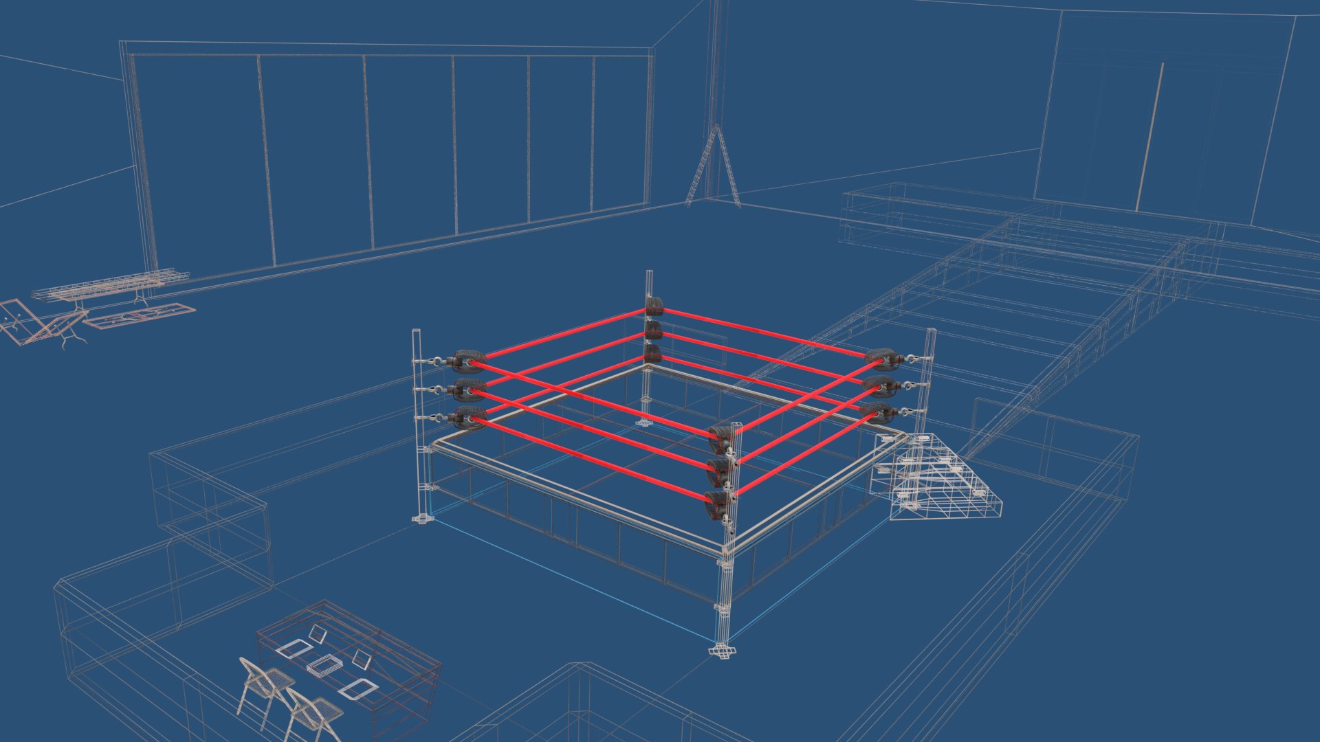 Ring Wrestling 3D Model - TurboSquid 1359231