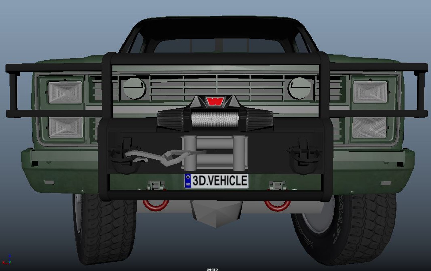 3D Model Military Pickup - TurboSquid 2169034