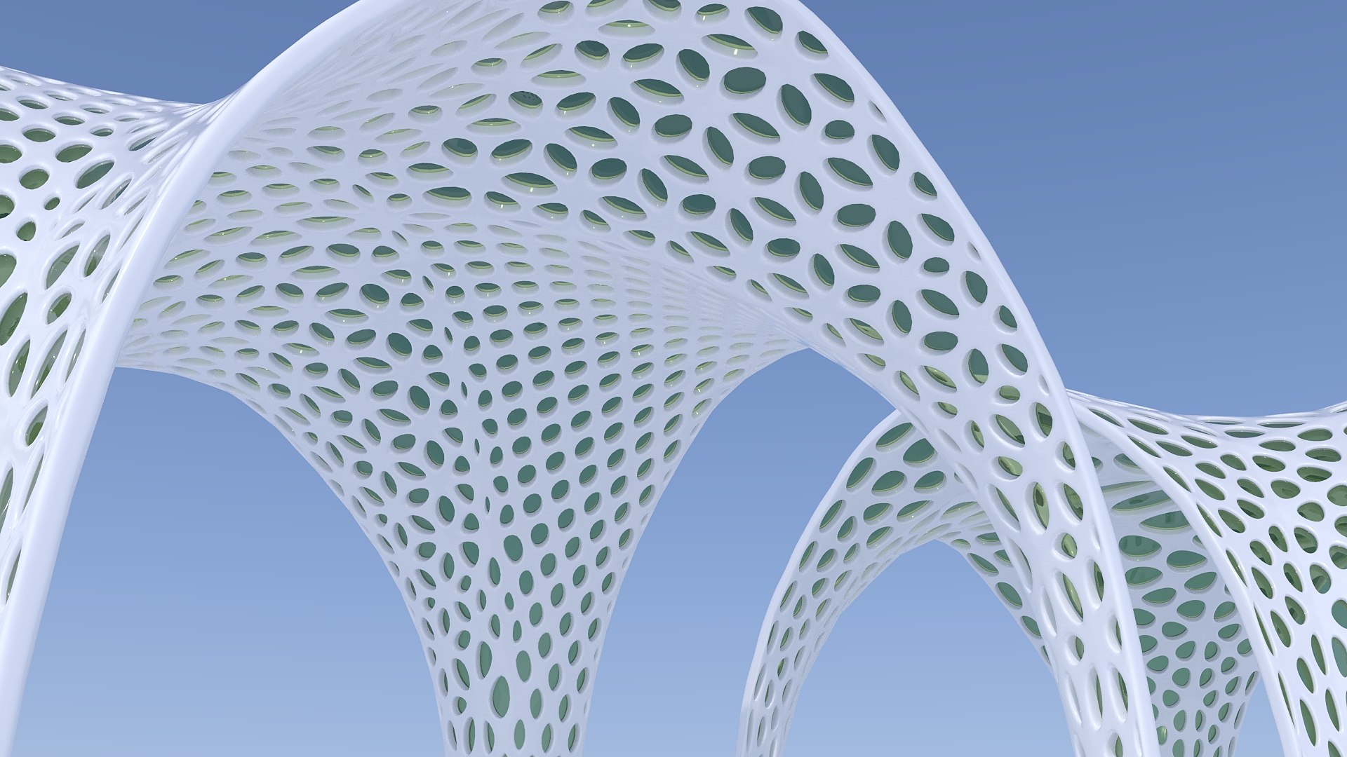 Futuristic Pergola Stand 3D Model - TurboSquid 2054631