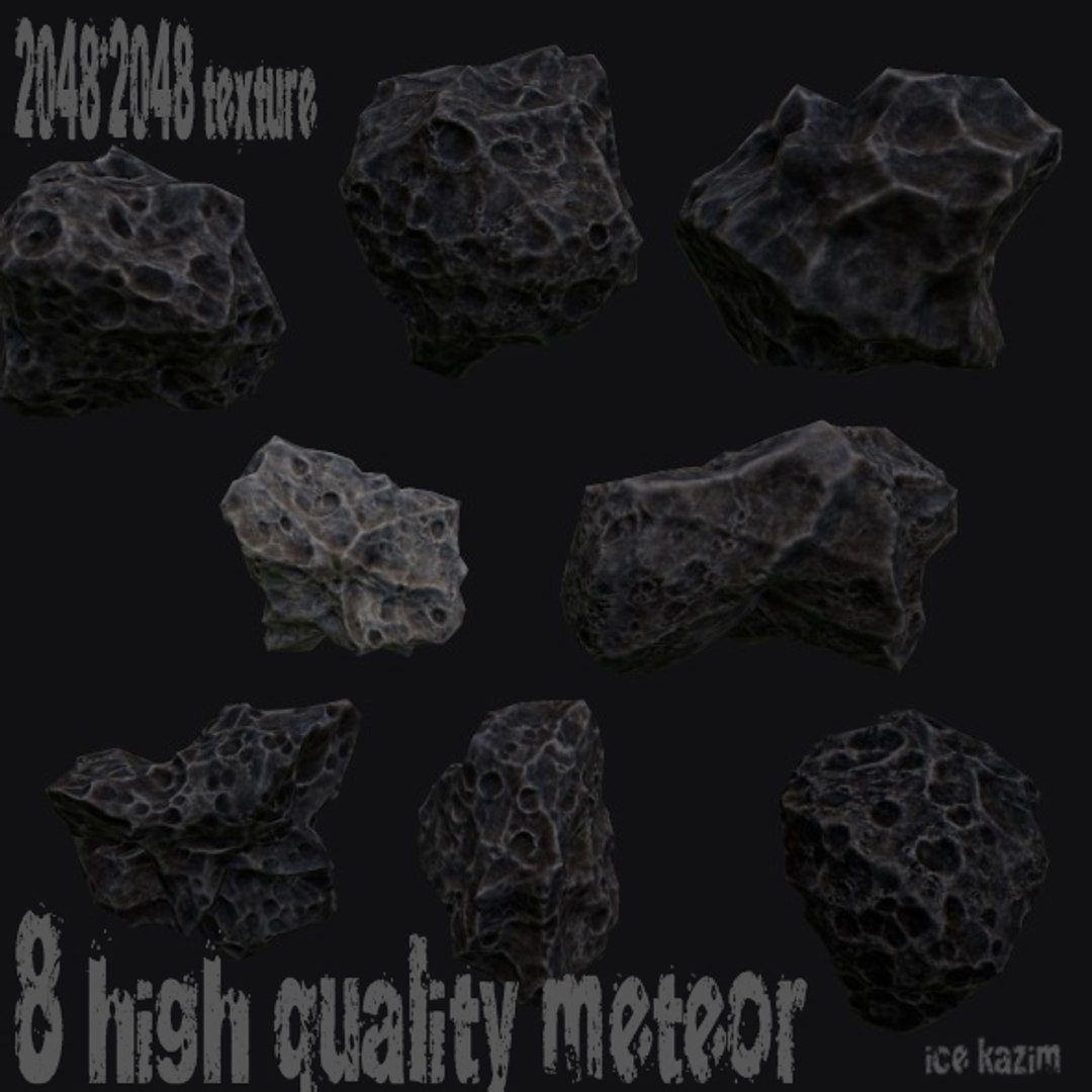 3d model of meteor