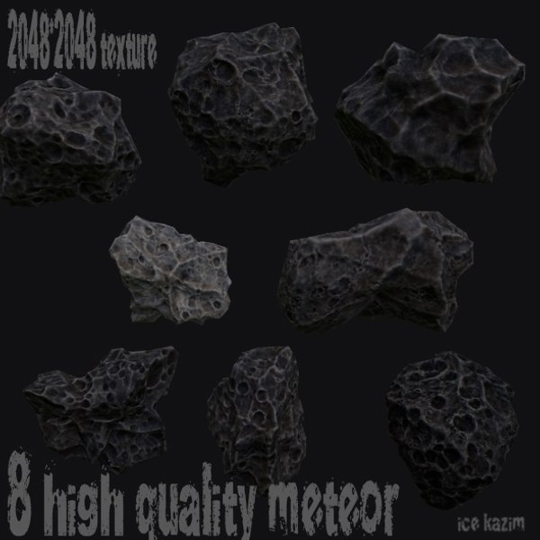 3d model of meteor