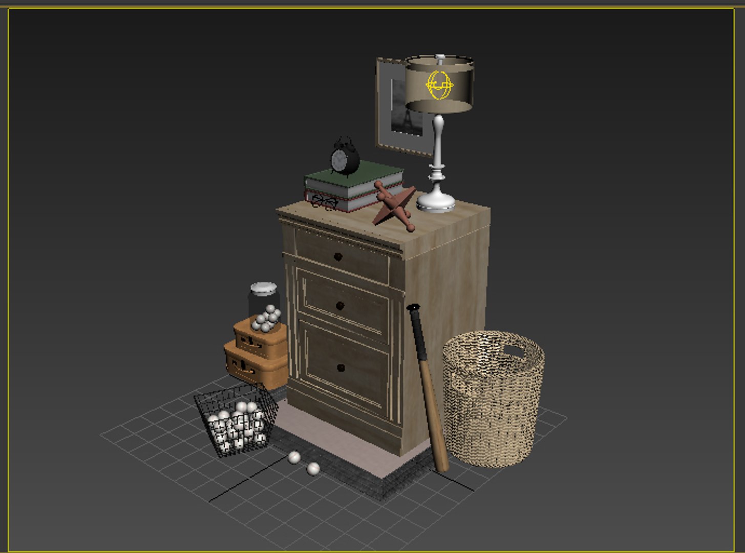 Livingston Single Two-drawer Lateral 3D Model - TurboSquid 1197614