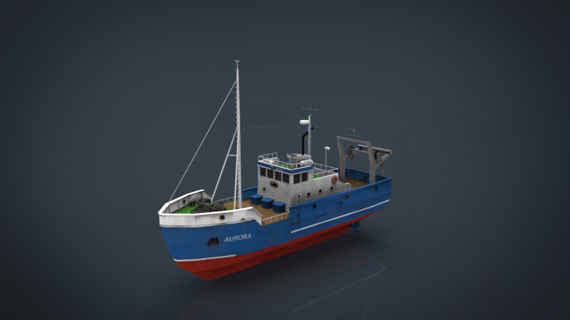3D Fish Boat - TurboSquid 1336622