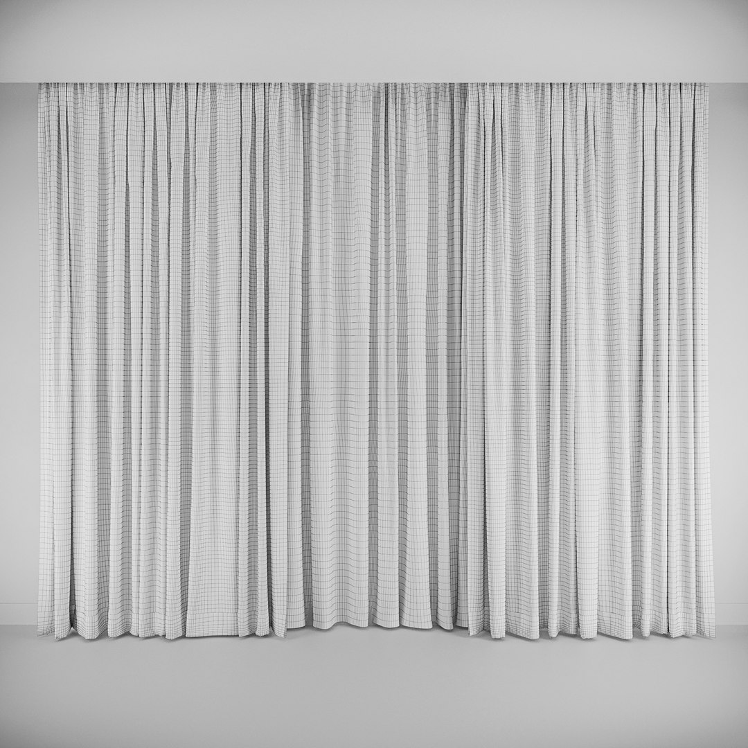 Curtain Model - TurboSquid 1714053