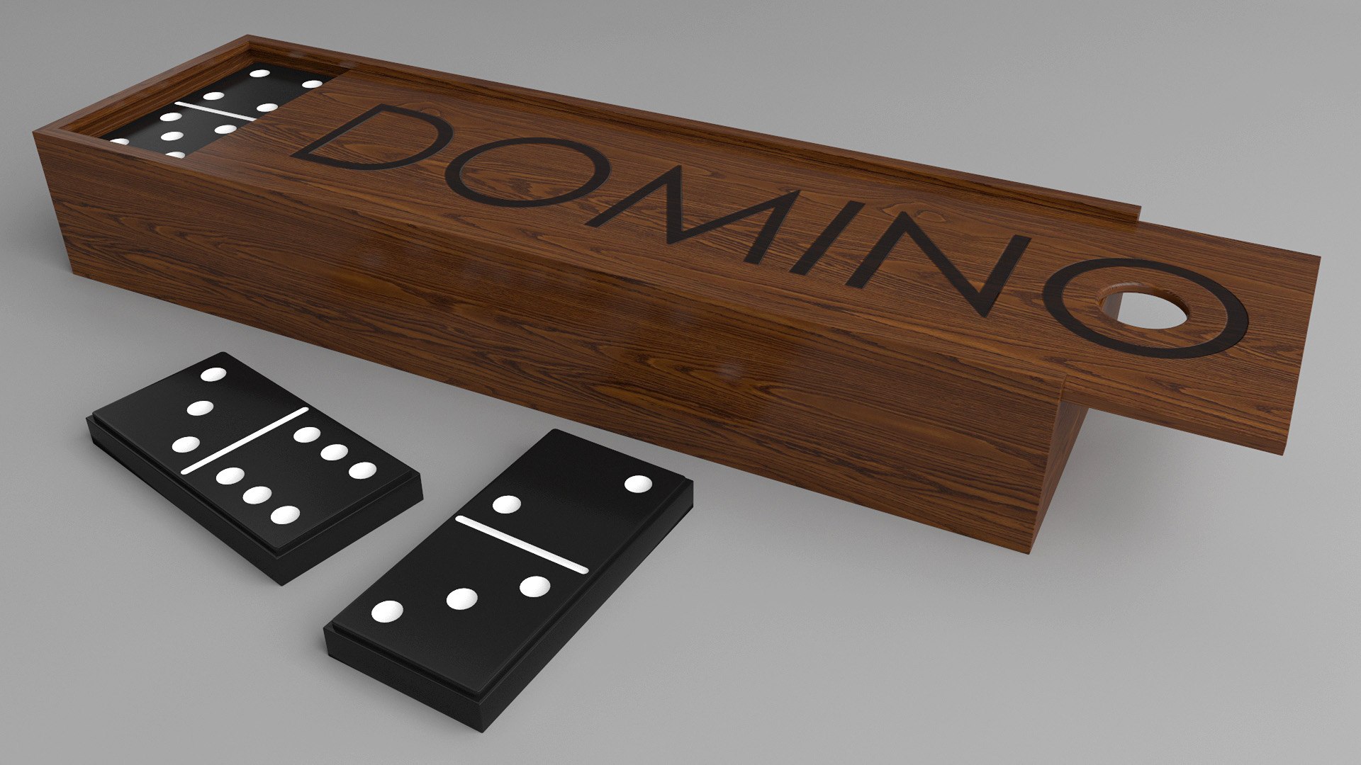 High quality set for the board game Domino 3D model - TurboSquid 2035542