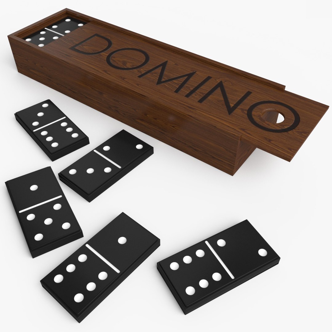 High quality set for the board game Domino 3D model - TurboSquid 2035542