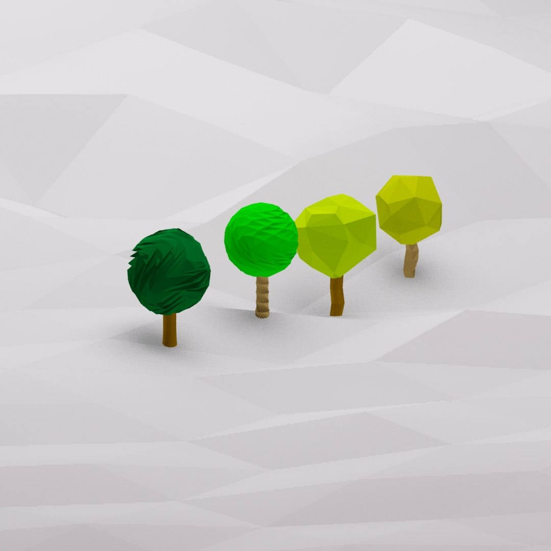 Cartoon Trees 3d Max