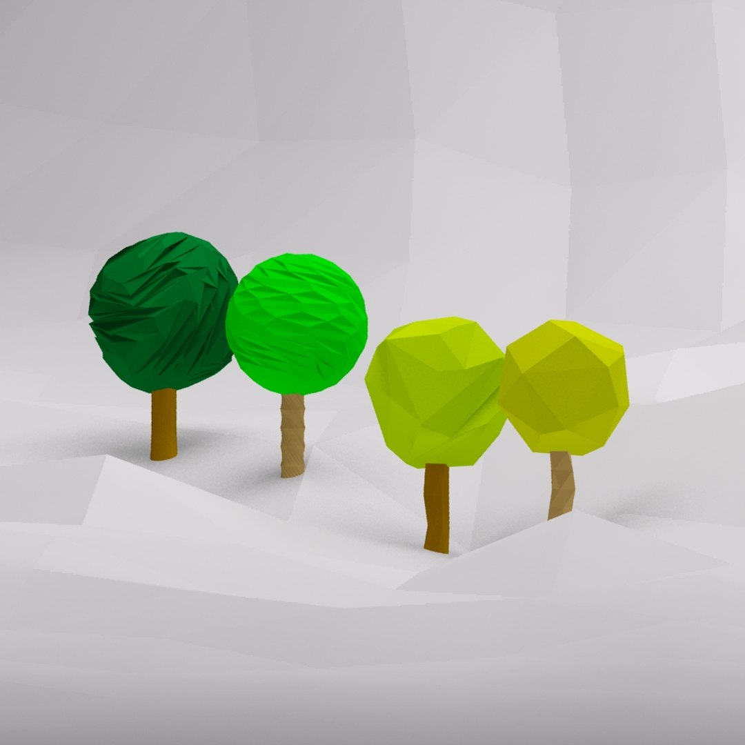Cartoon Trees 3d Max