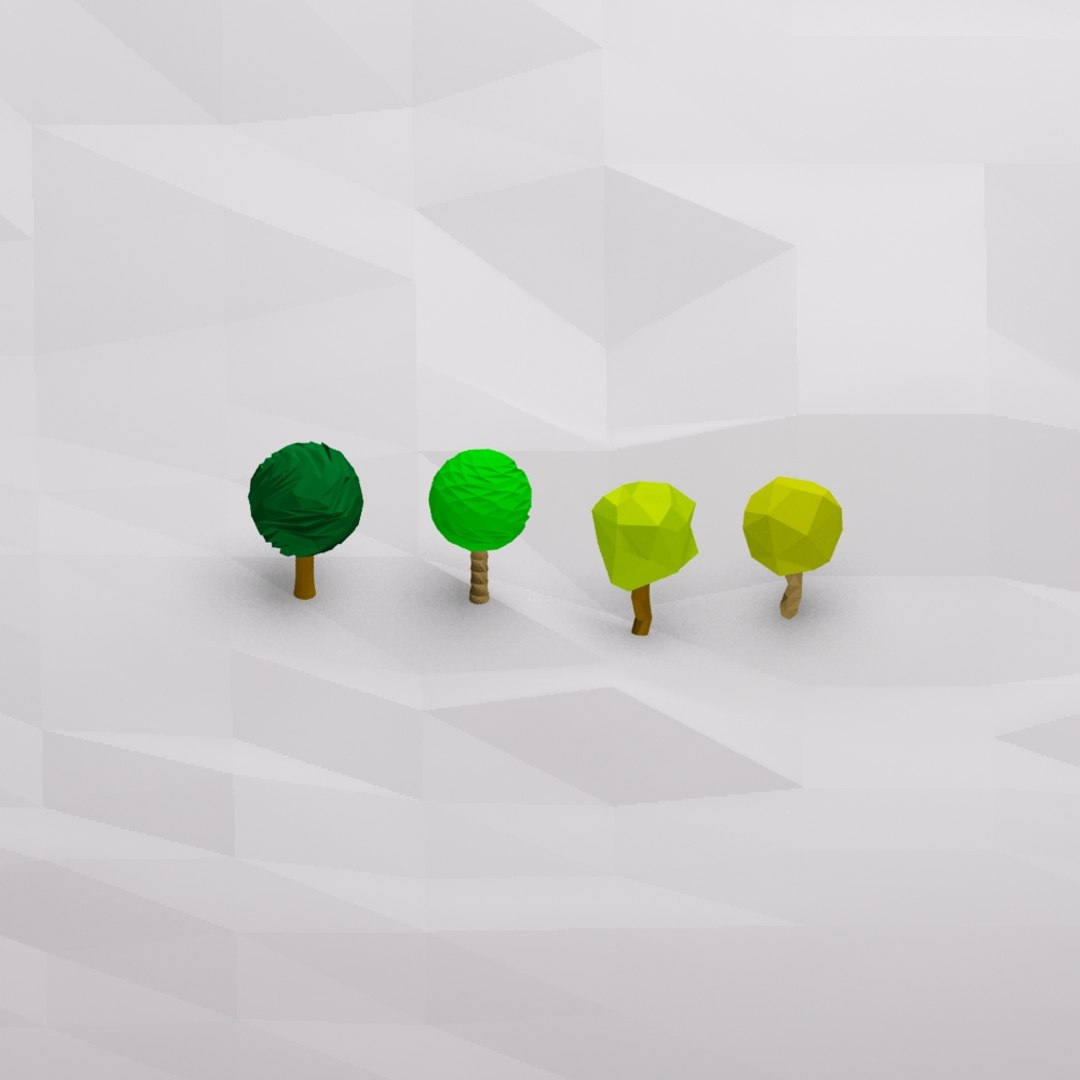 Cartoon Trees 3d Max
