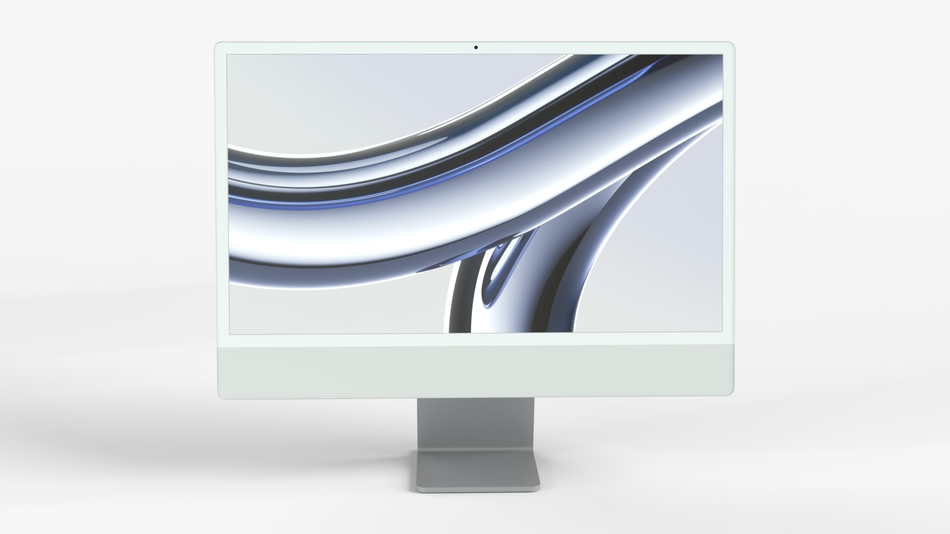 Apple IMac Silver With Keyboard Mouse And Trackpad 3D Model ...