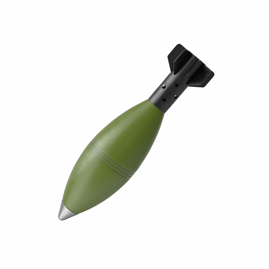 3D Mortar Shell Model - TurboSquid 2351118