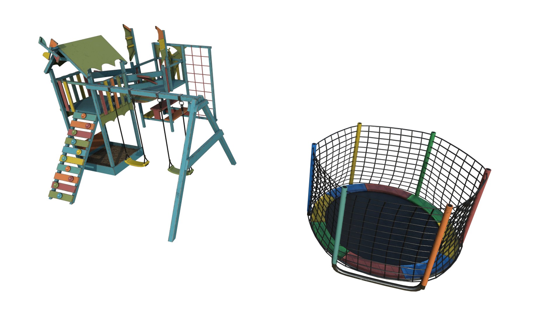 Playground Props Pack 3D model - TurboSquid 2103822