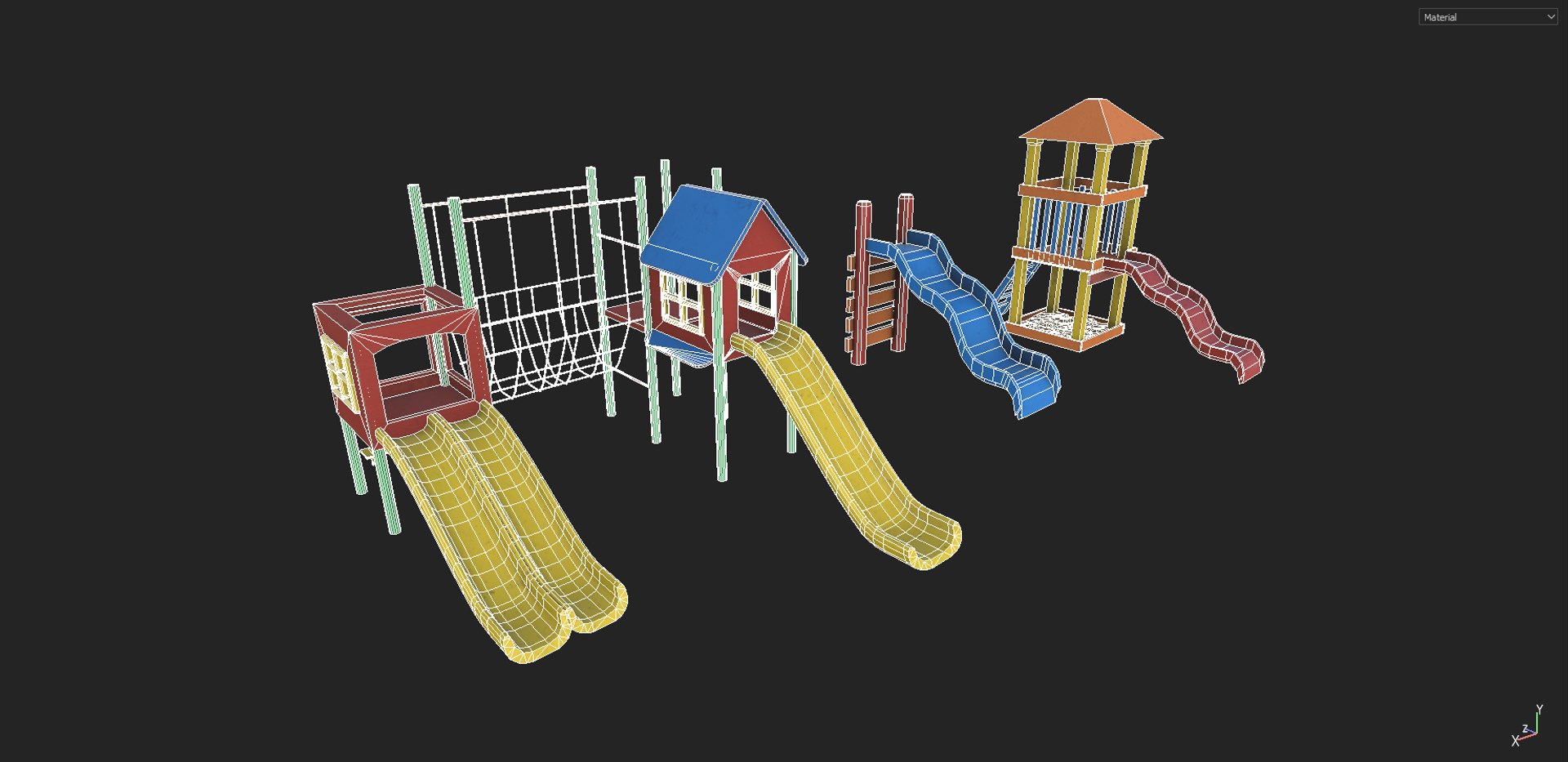 Playground Props Pack 3D model - TurboSquid 2103822