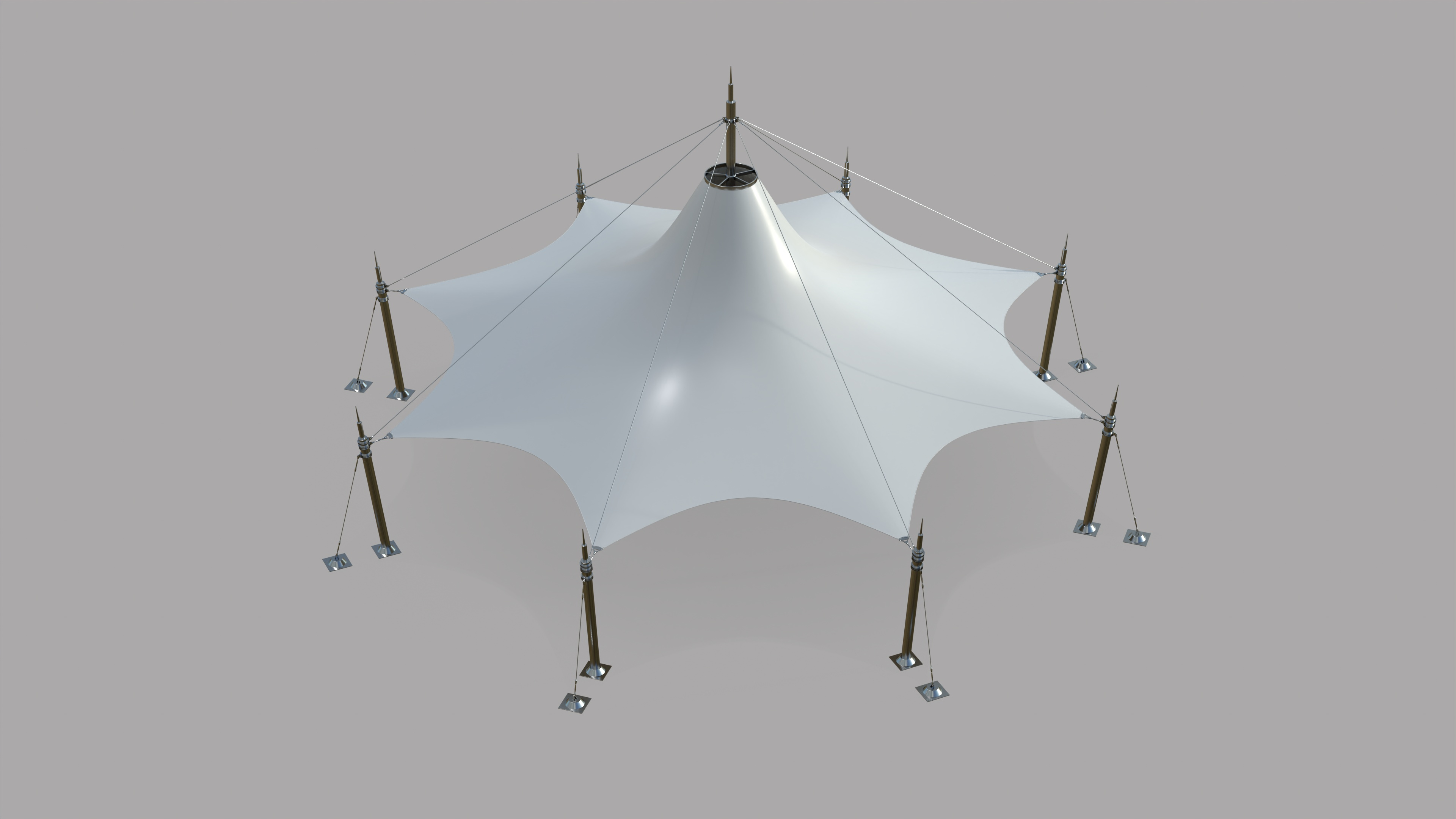 modelo 3d Estructura extensible cónica - TurboSquid 2254784