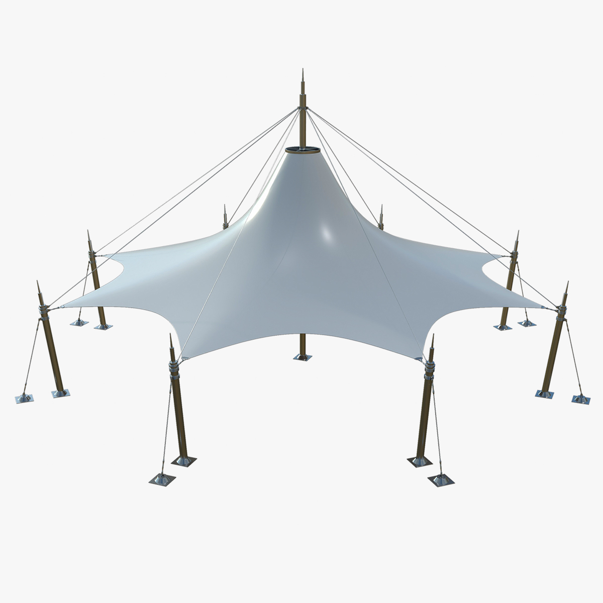 modelo 3d Estructura extensible cónica - TurboSquid 2254784