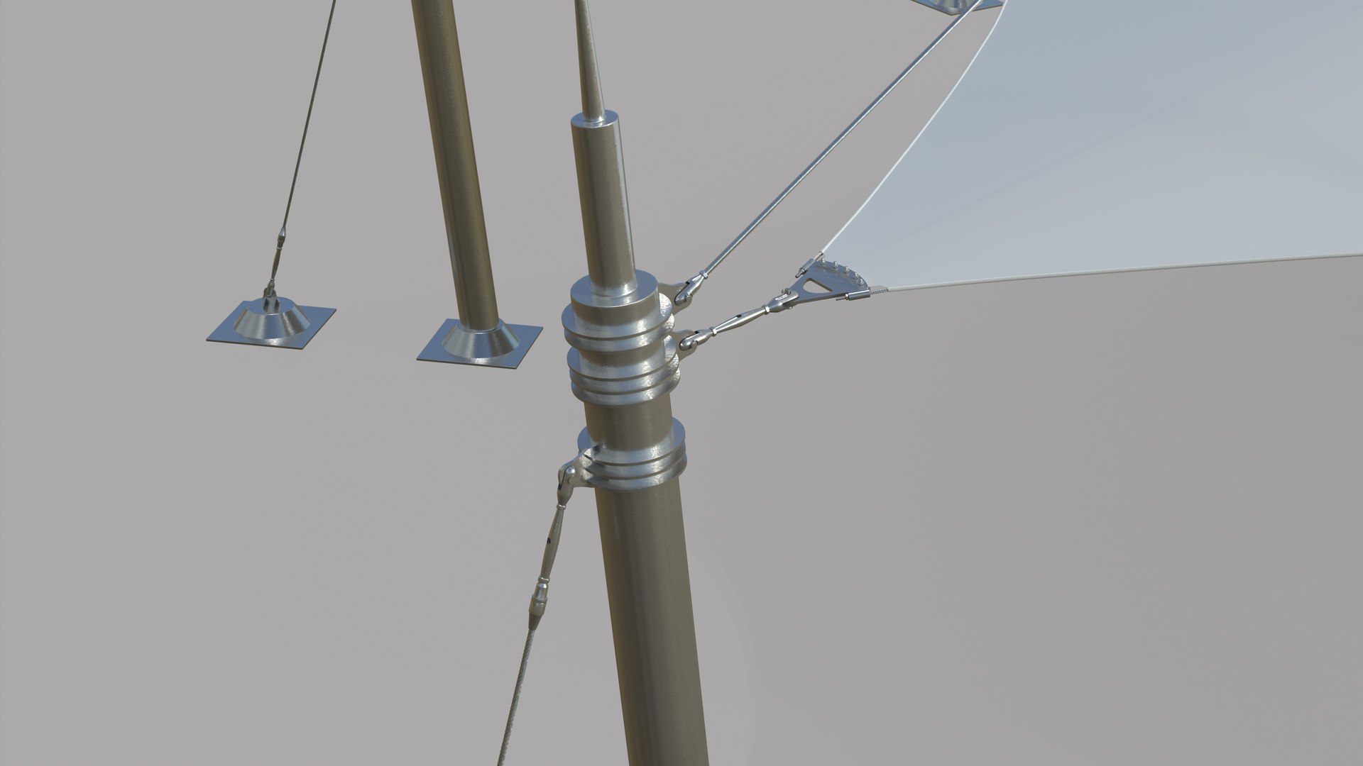 Tensile Structure Conical 3D Model - TurboSquid 2254784