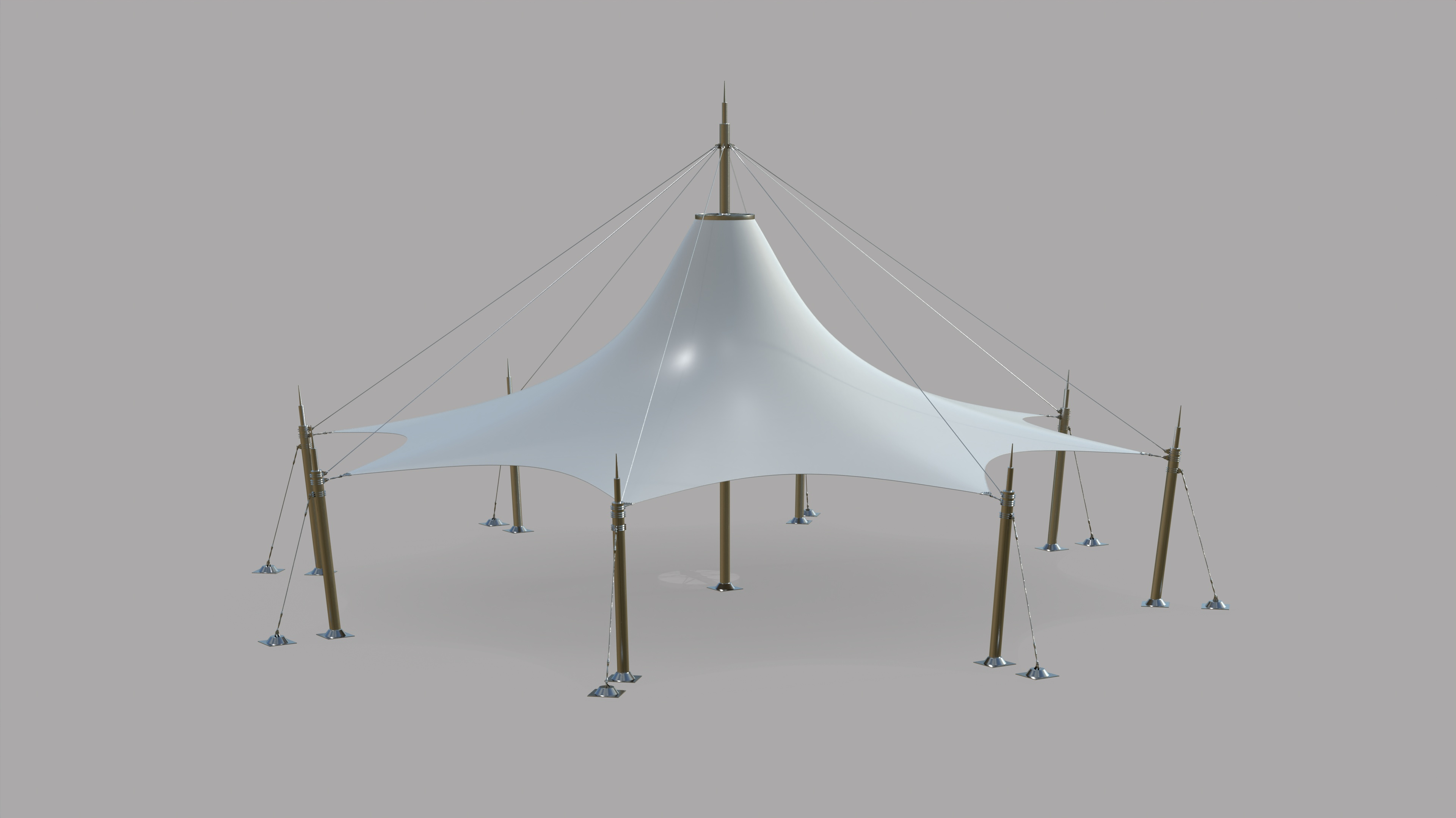 modelo 3d Estructura extensible cónica - TurboSquid 2254784