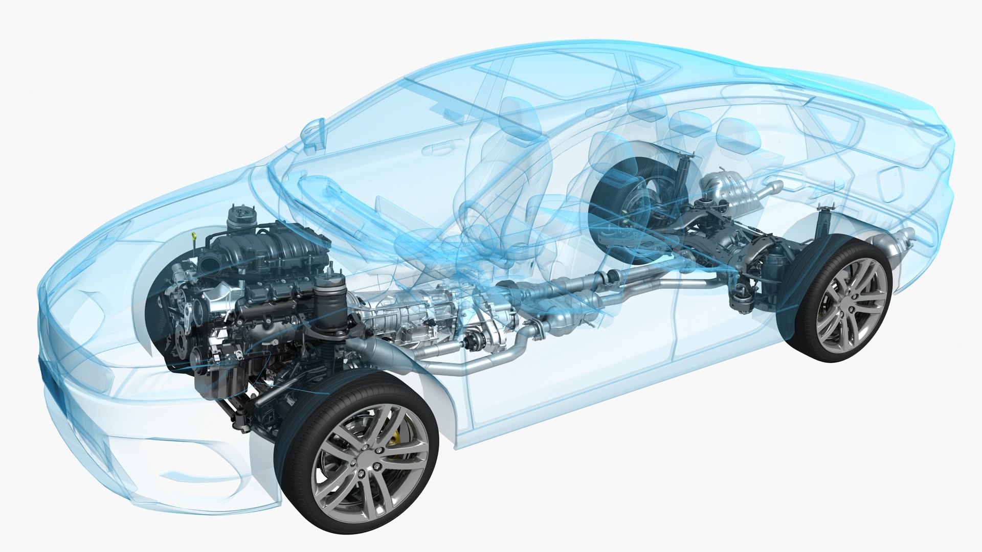 Car Chassis X-Ray 3D model - TurboSquid 2049891