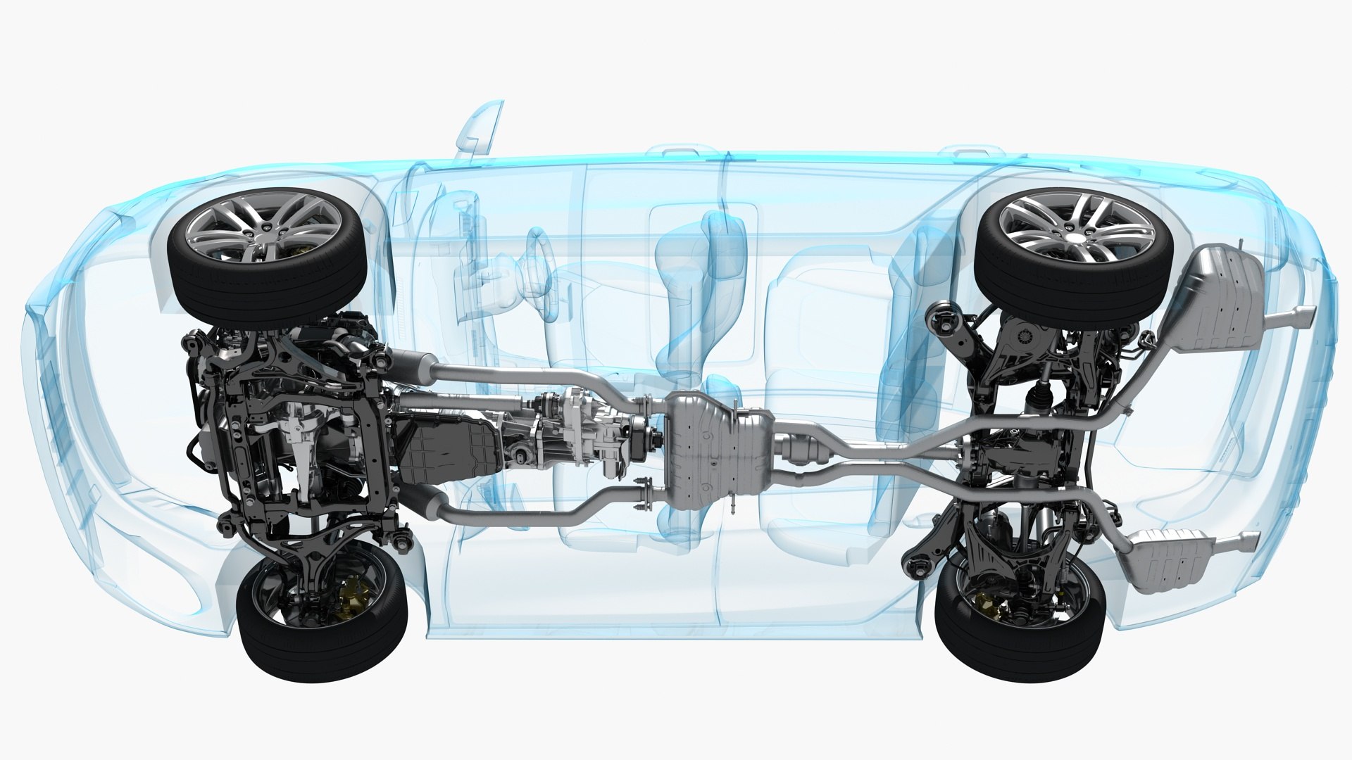 Car Chassis X-Ray 3D model - TurboSquid 2049891