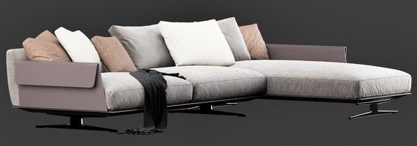 Flexform Bretton 3D model - TurboSquid 1839582