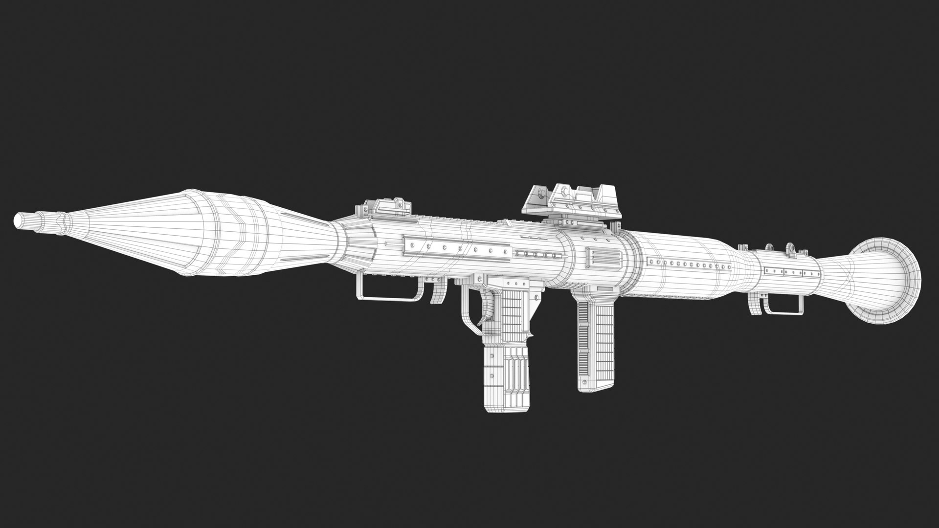 3D RPG-7 Impact Concept Missile Launcher - TurboSquid 2006078