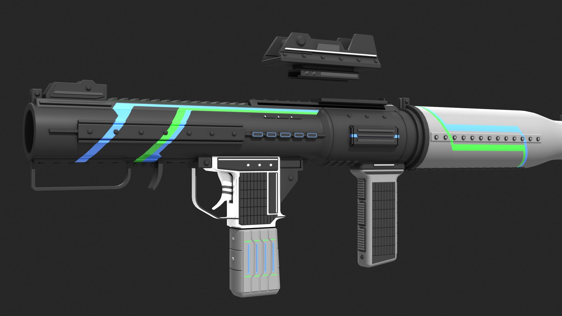 3D RPG-7 Impact Concept Missile Launcher - TurboSquid 2006078