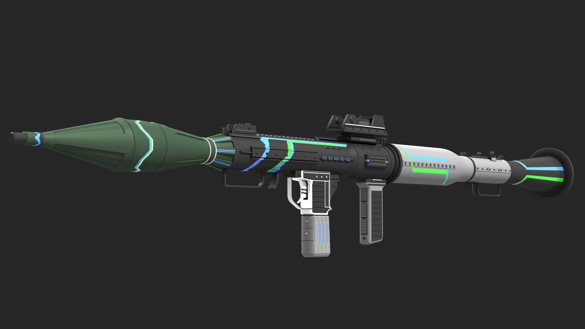 3D RPG-7 Impact Concept Missile Launcher - TurboSquid 2006078