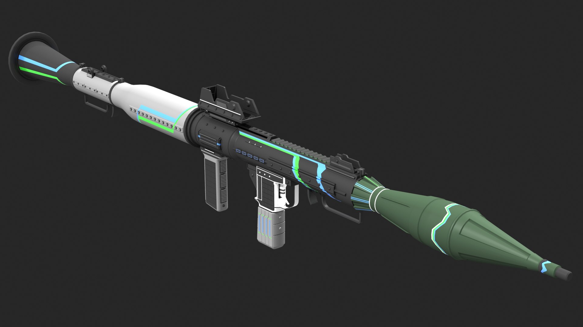 3D RPG-7 Impact Concept Missile Launcher - TurboSquid 2006078