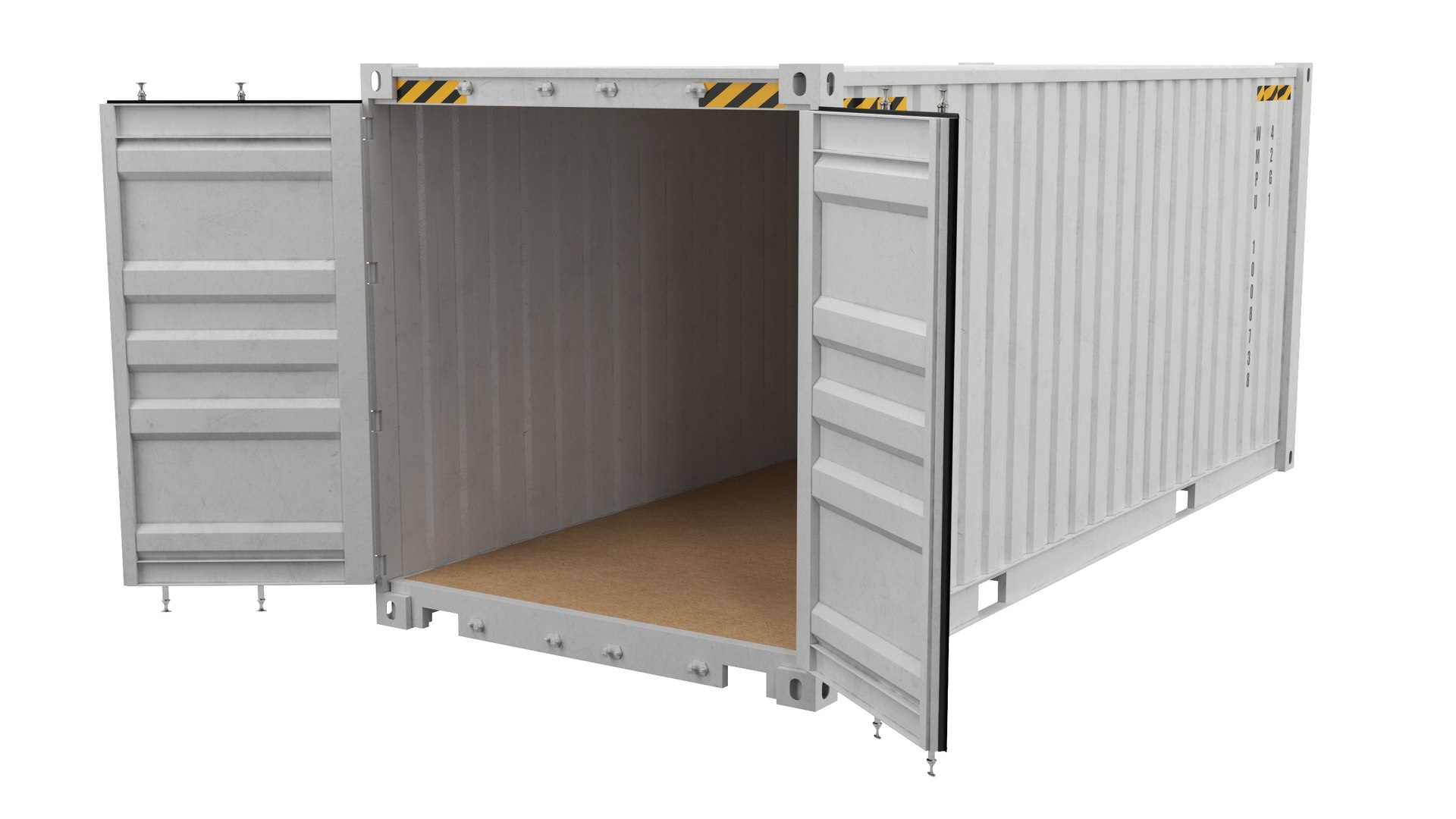 20ft Open Shipping Container Model - TurboSquid 2017520