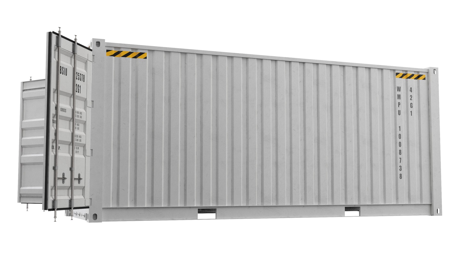 20ft Open Shipping Container Model - TurboSquid 2017520