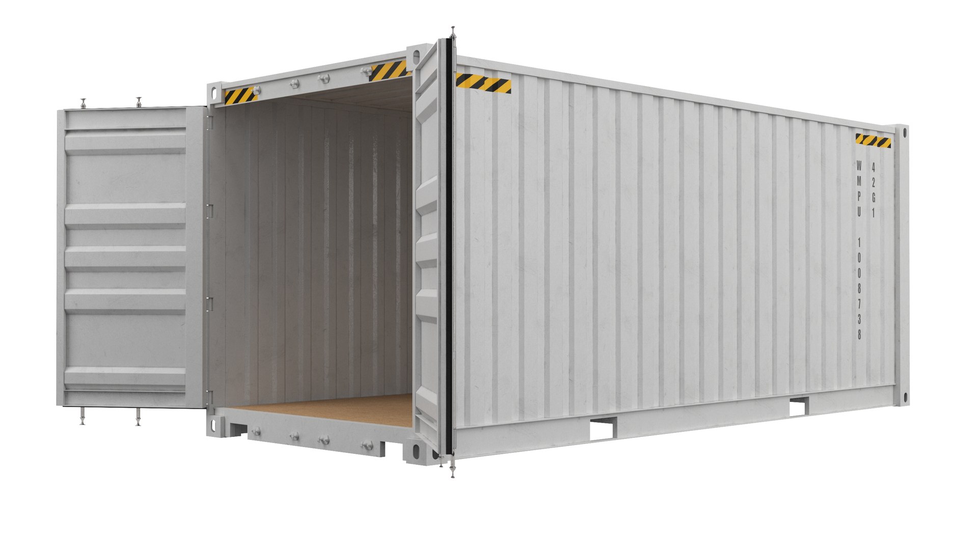 20ft Open Shipping Container Model - TurboSquid 2017520
