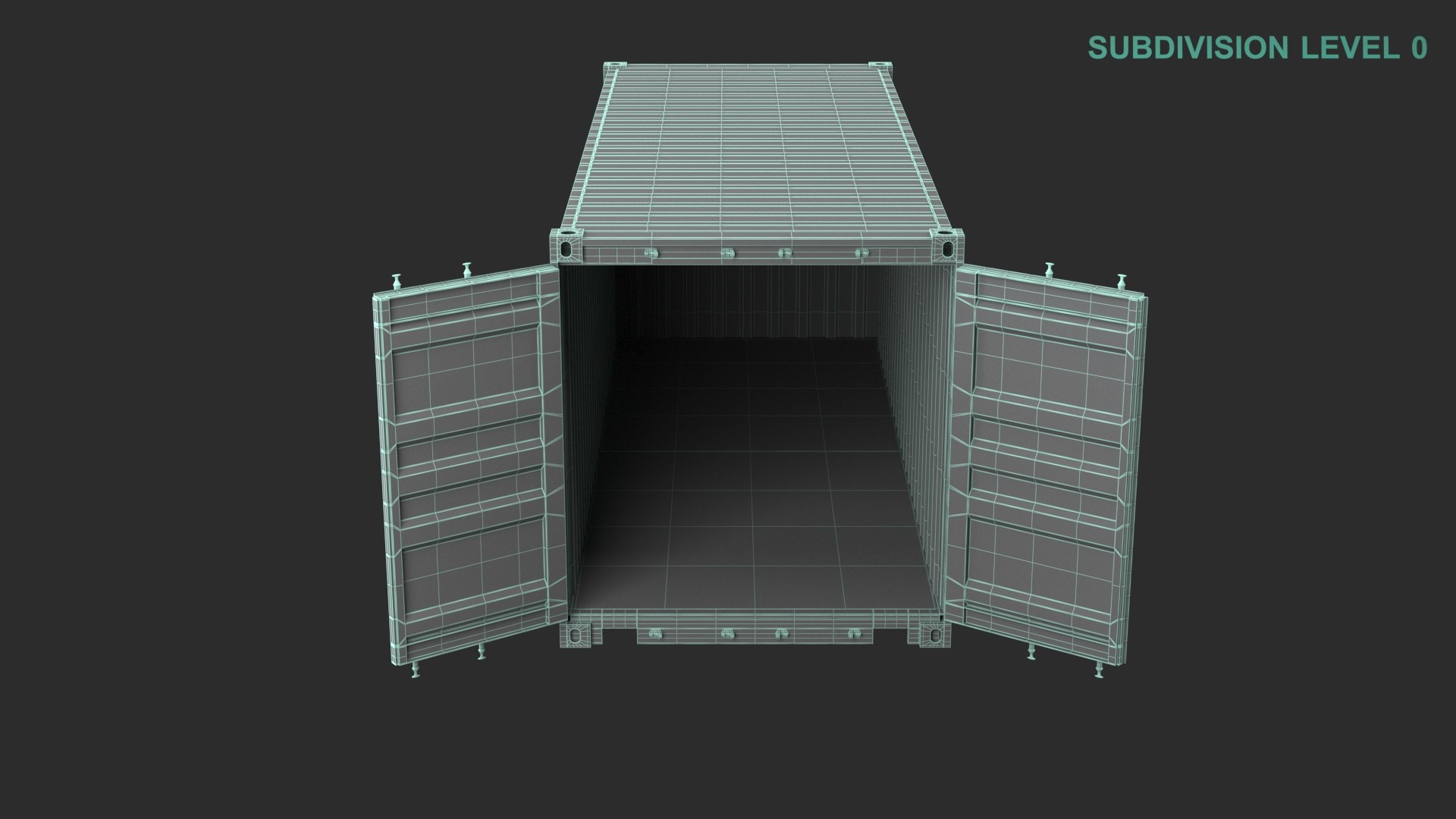 20ft Open Shipping Container Model - TurboSquid 2017520