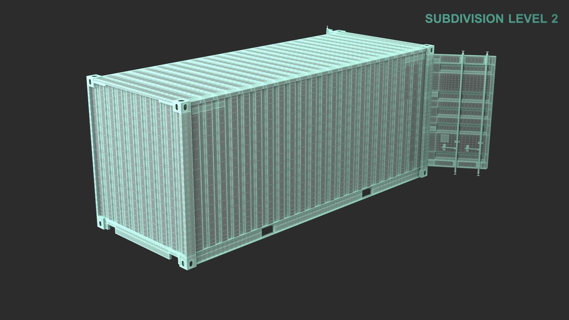 20ft Open Shipping Container Model - TurboSquid 2017520