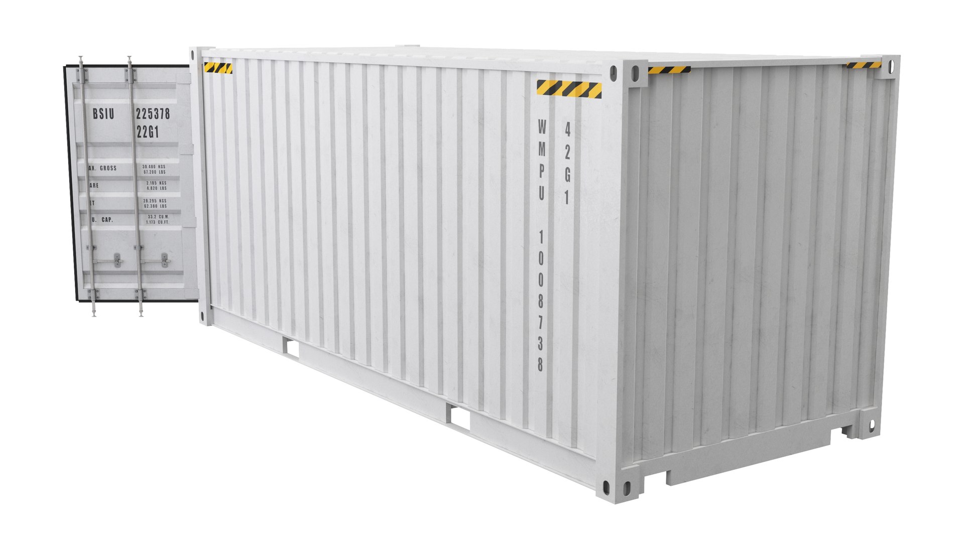 20ft Open Shipping Container Model - TurboSquid 2017520