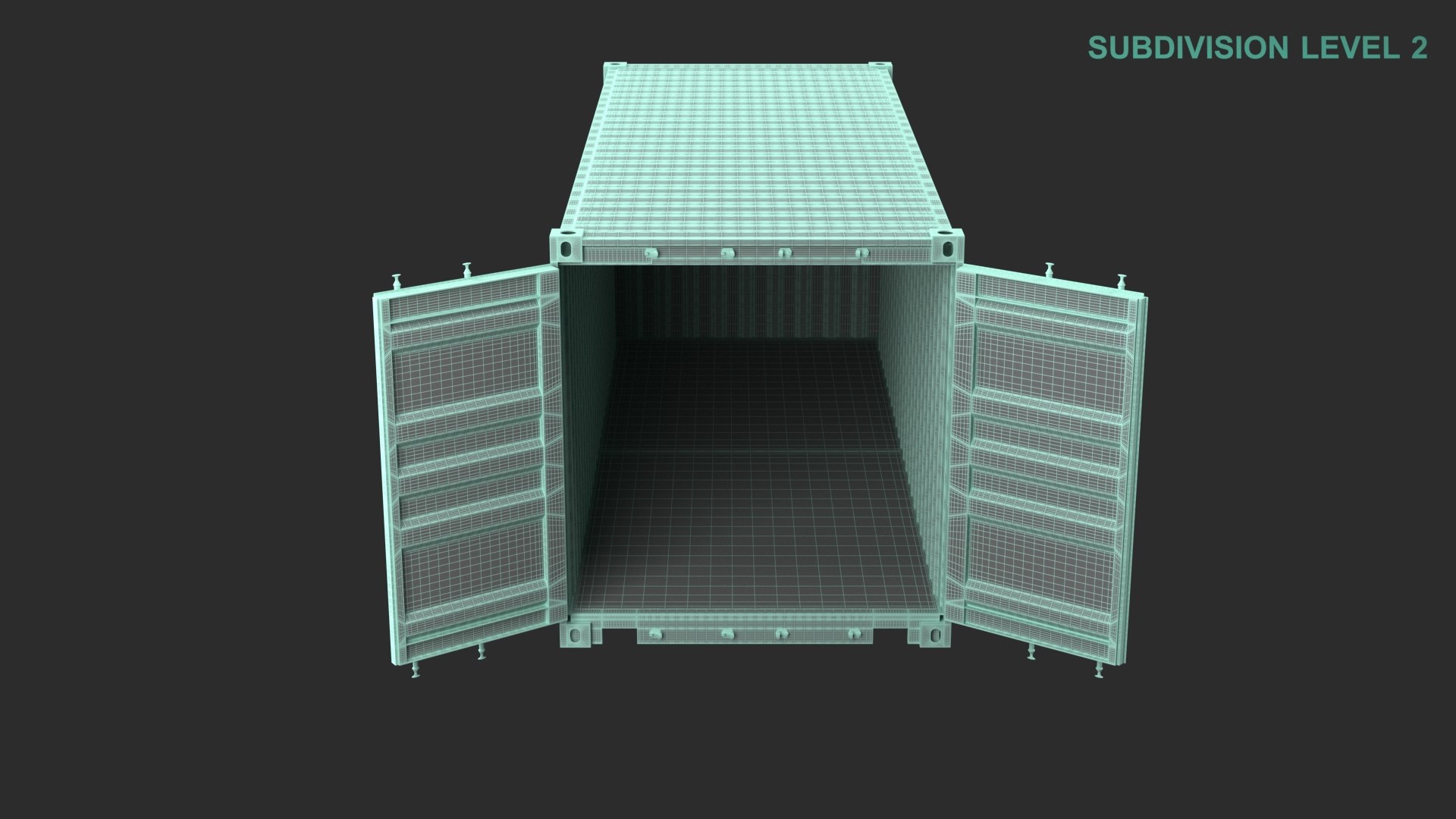 20ft Open Shipping Container Model - TurboSquid 2017520