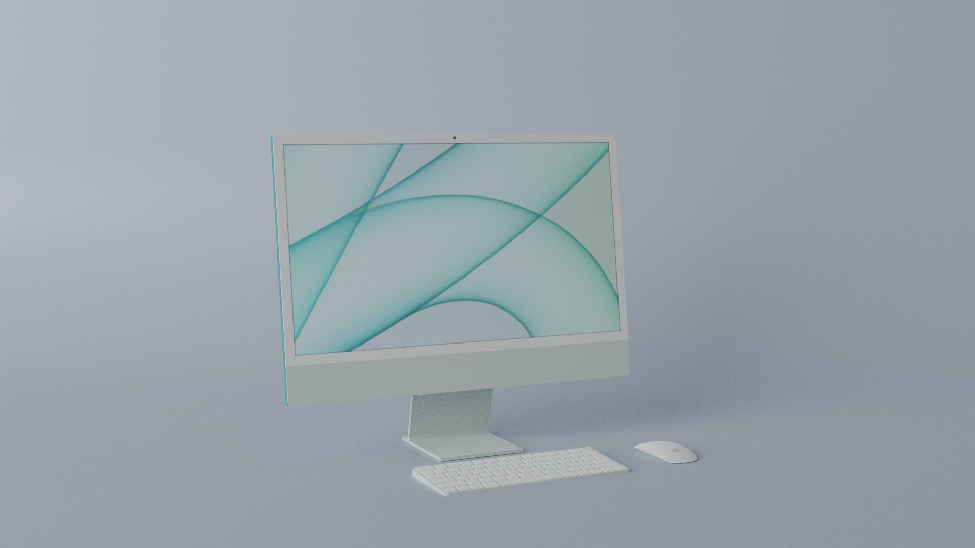 3D Model IMac 24-inch 2021 Green - TurboSquid 1937948