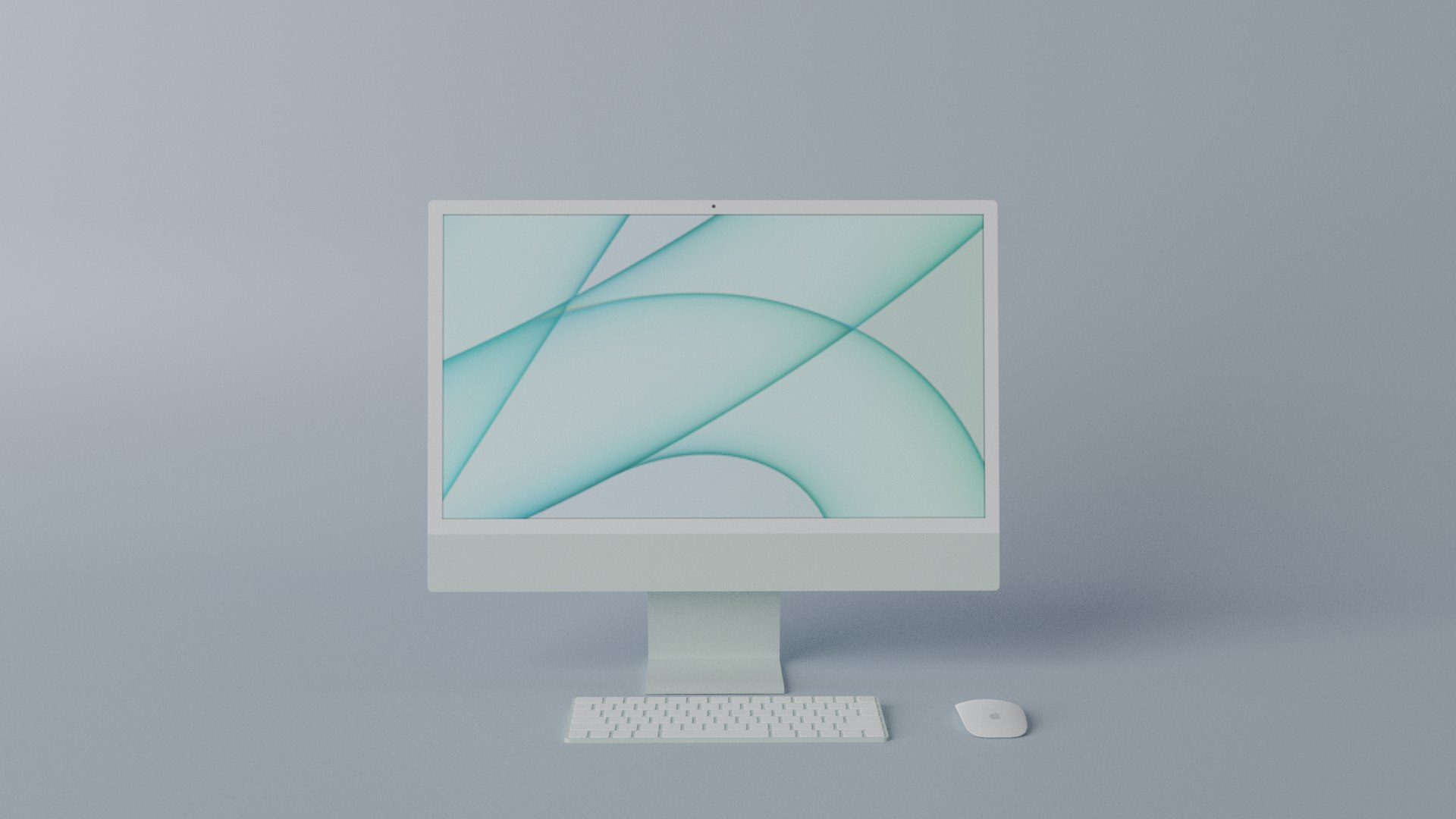 3D Model IMac 24-inch 2021 Green - TurboSquid 1937948