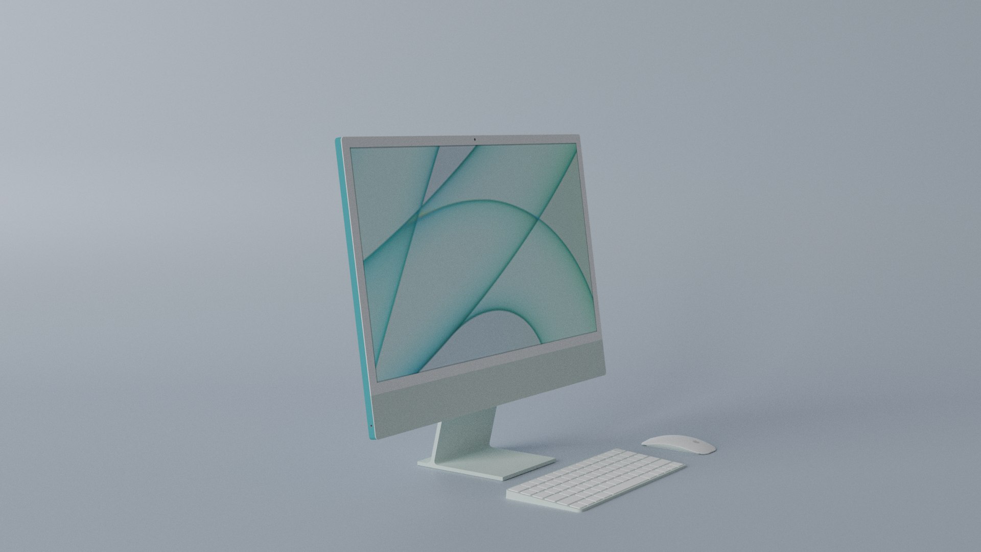 3D Model IMac 24-inch 2021 Green - TurboSquid 1937948