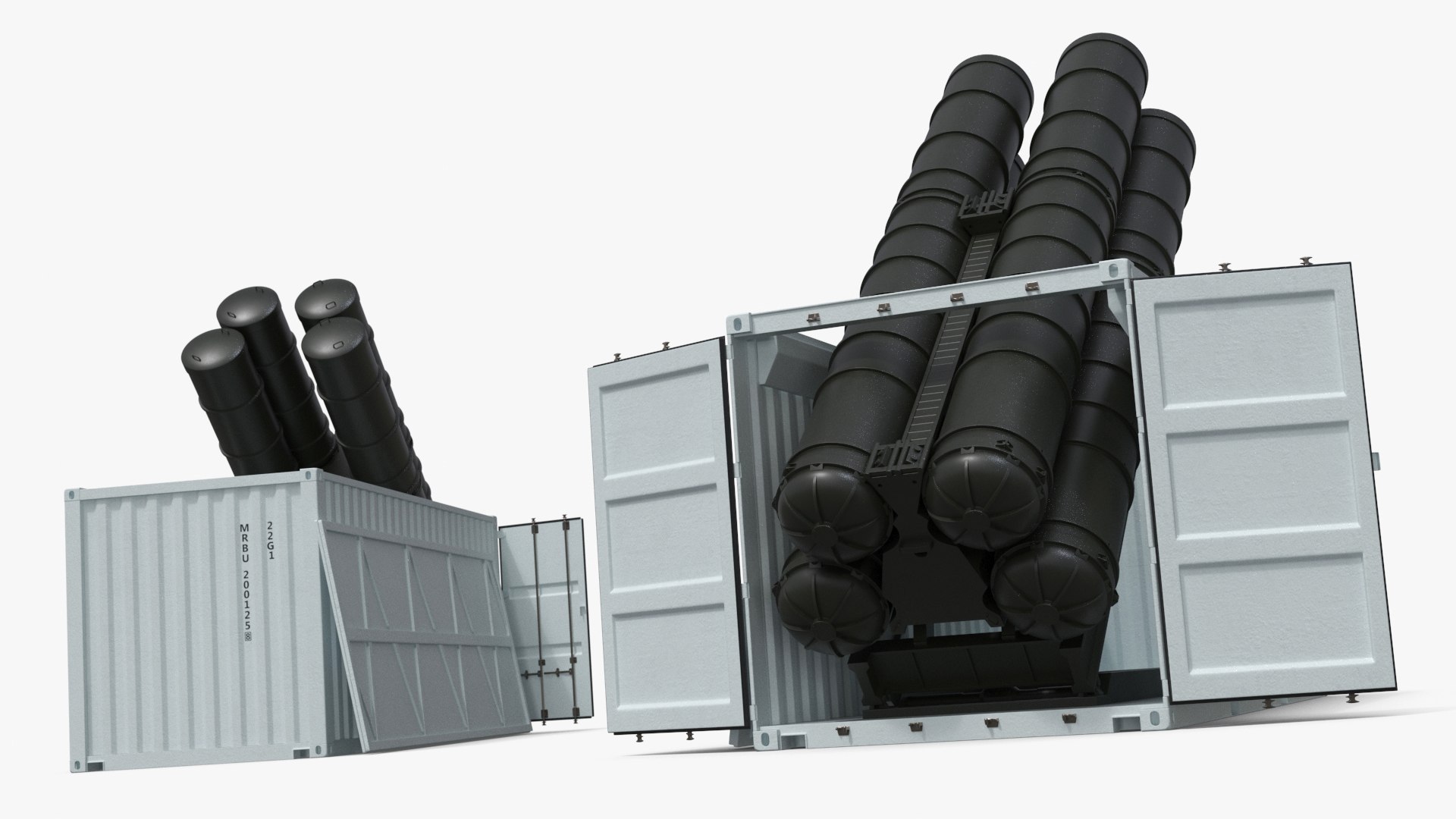 Missile Launch Container In Firing Mode 3D Model - TurboSquid 2434501