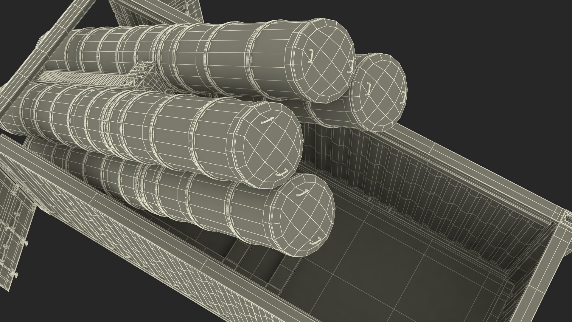 Missile Launch Container In Firing Mode 3D Model - TurboSquid 2434501